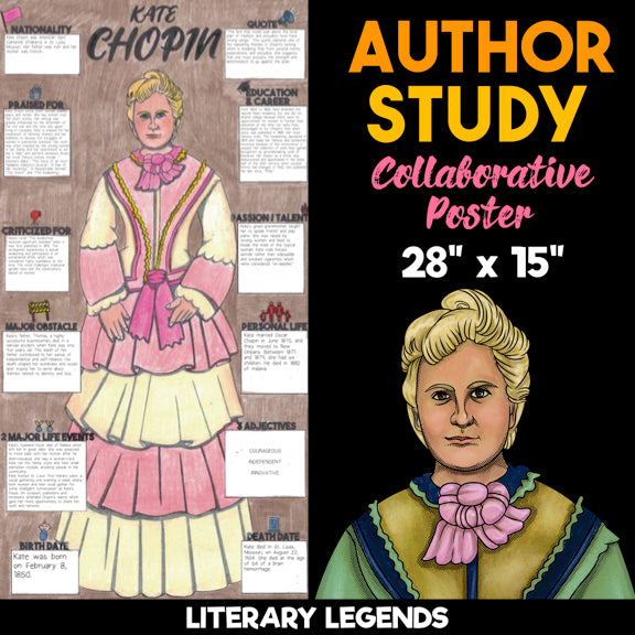 Kate Chopin Author Study — Literary Legends Collaborative Poster ...