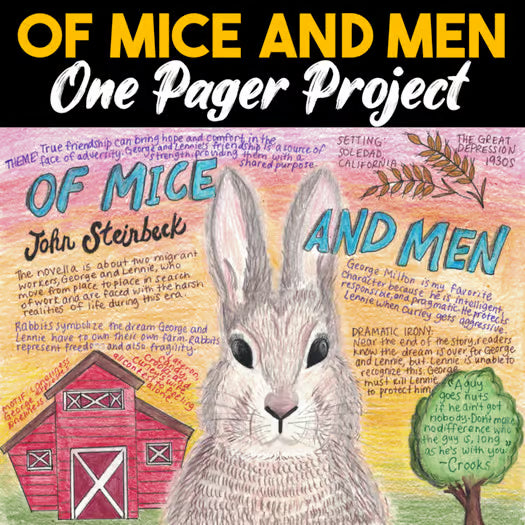 Of Mice and Men One Pager Project – Chomping at the Lit