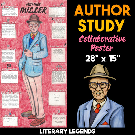 Arthur Miller Author Study — Literary Legends Collaborative Poster ...