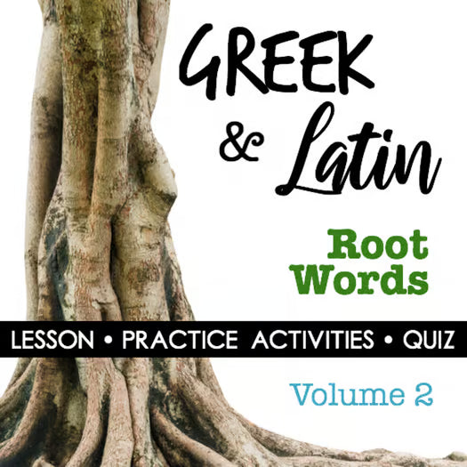 Greek and Latin Root Words, Prefixes, and Suffixes — Lesson, Worksheet ...