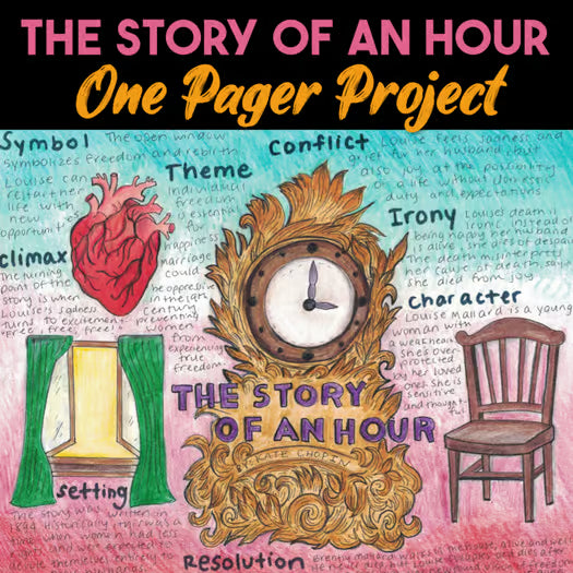 The Story of an Hour One Pager Project – Chomping at the Lit