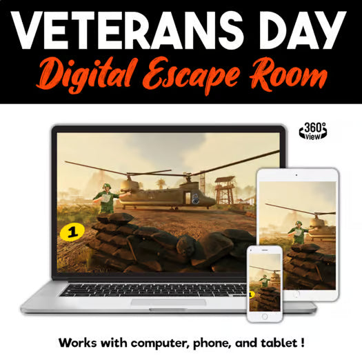Veterans Day Digital Escape Room – Chomping at the Lit