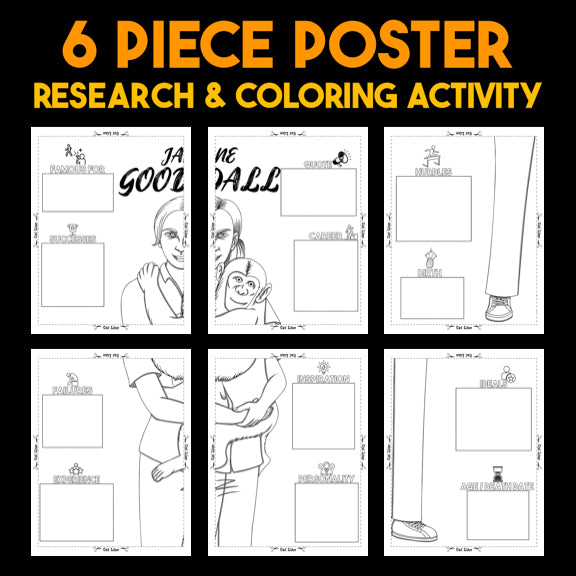 Jane Goodall — Powerful People Collaborative Poster Activity – Chomping ...