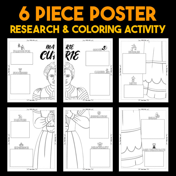 Marie Curie — Powerful People Collaborative Poster Activity – Chomping ...