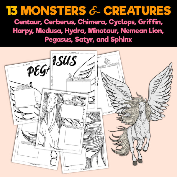 Greek Mythology Posters | 13 Greek Monsters and Creatures – Chomping at ...